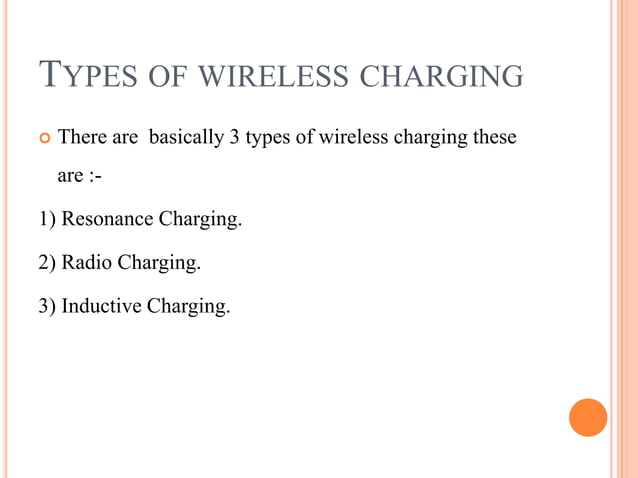 Wireless charging ppt | PPTX