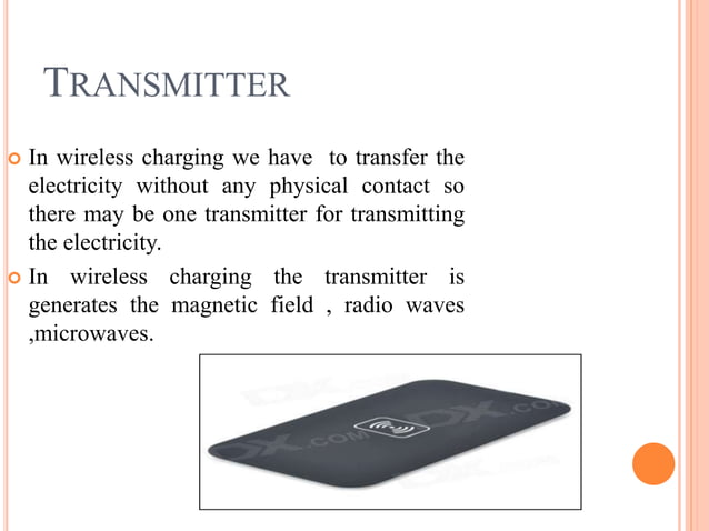 Wireless charging ppt | PPTX