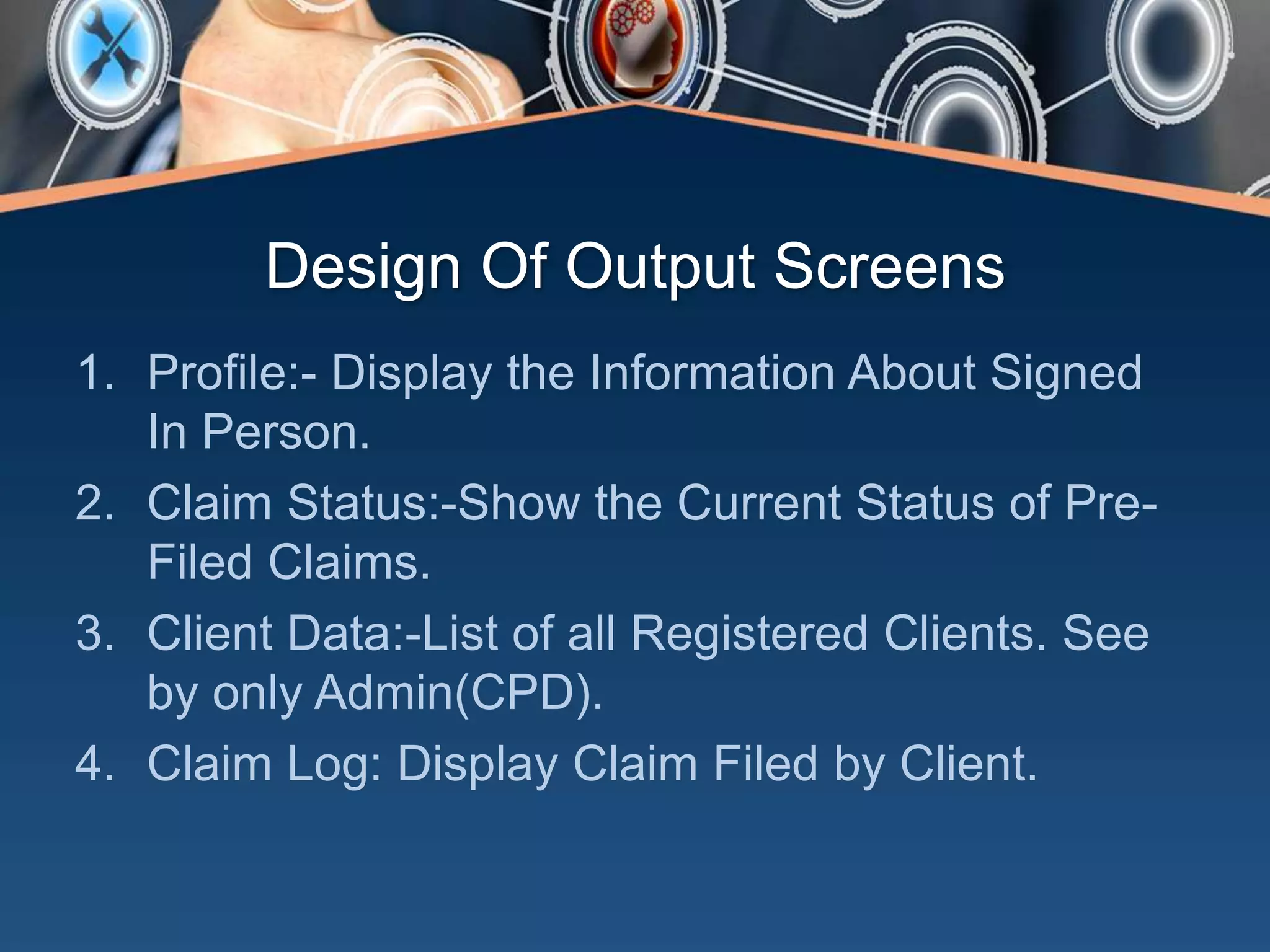 Web Based Claim Processing System | PPTX