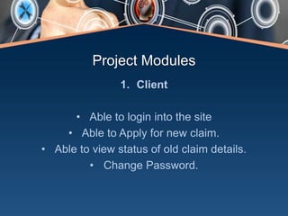 Web Based Claim Processing System | PPTX