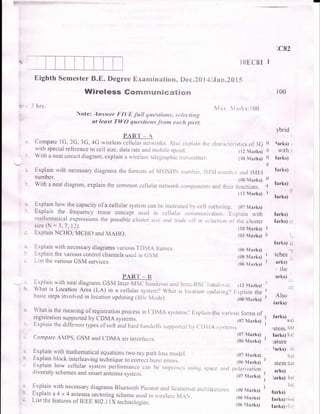 Wc question paper | PDF