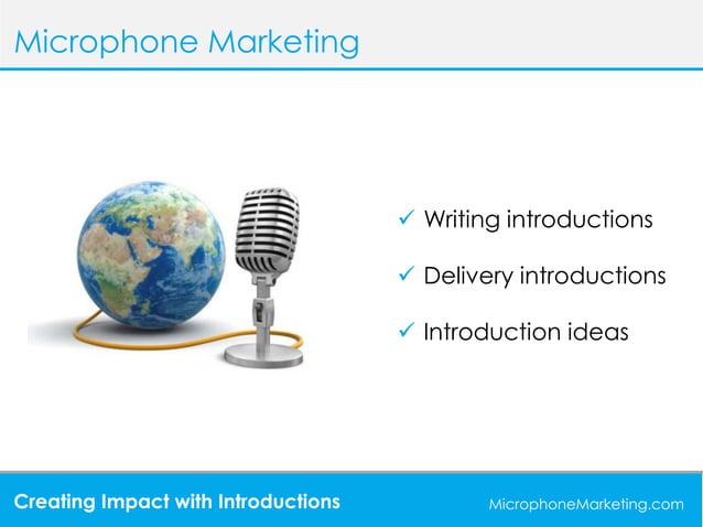 Creating Impact with Introductions | PPT