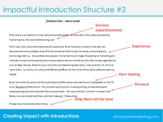 Creating Impact with Introductions | PPT