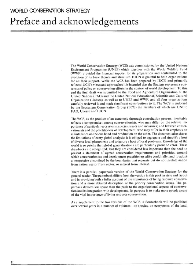 World Conservation Strategy | PDF