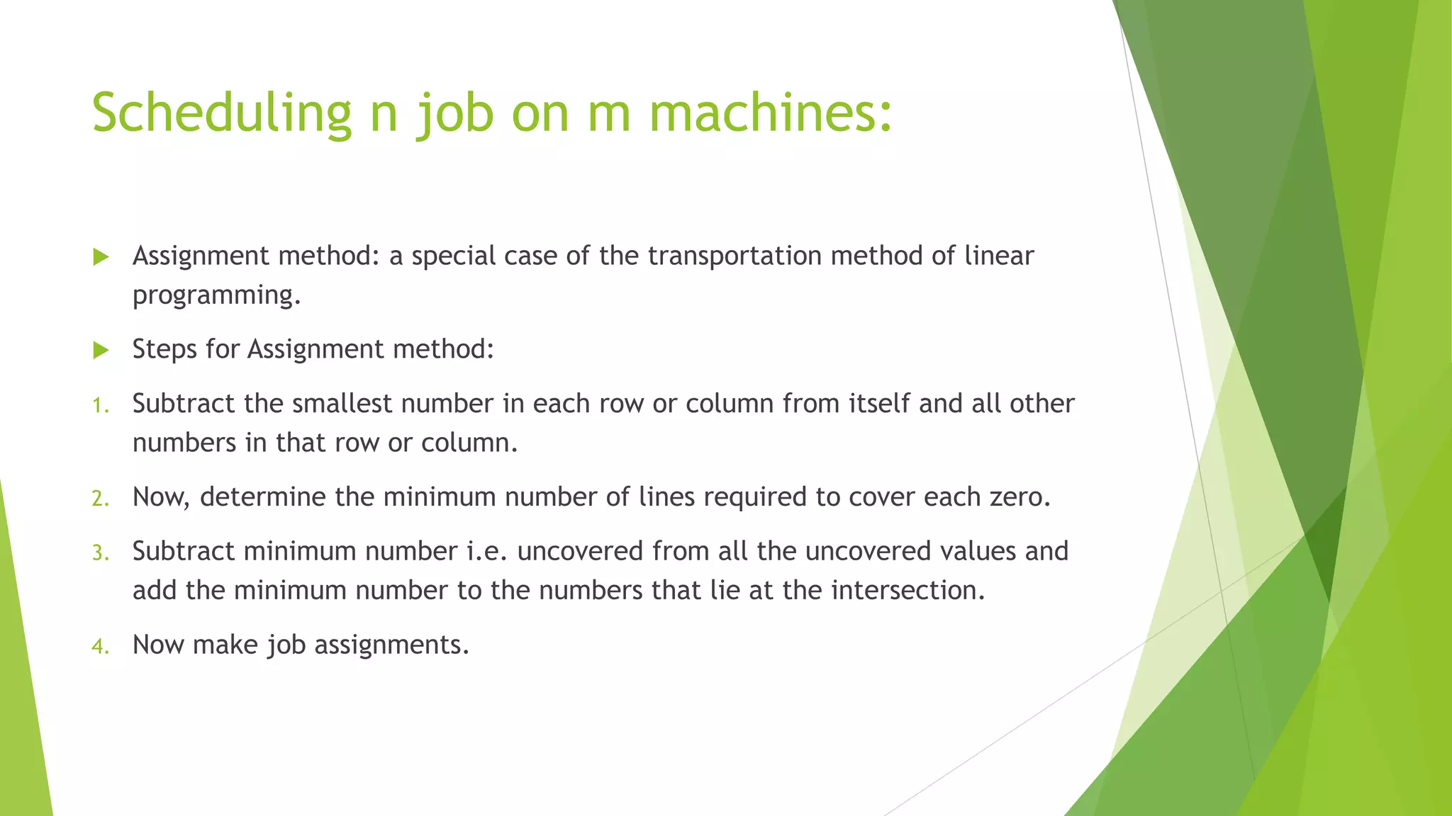 Work Center Scheduling | PPTX