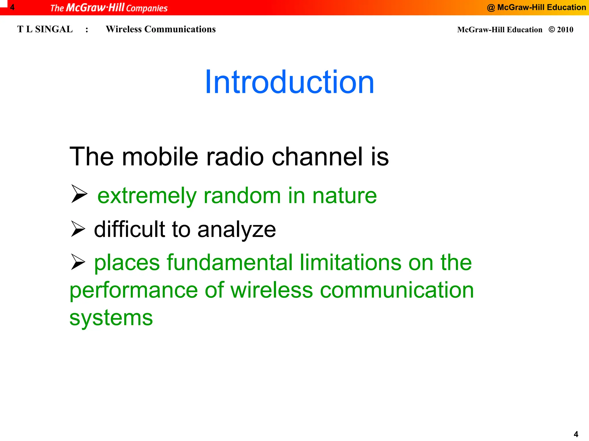 WCS wireless communication by T L Singal | PDF
