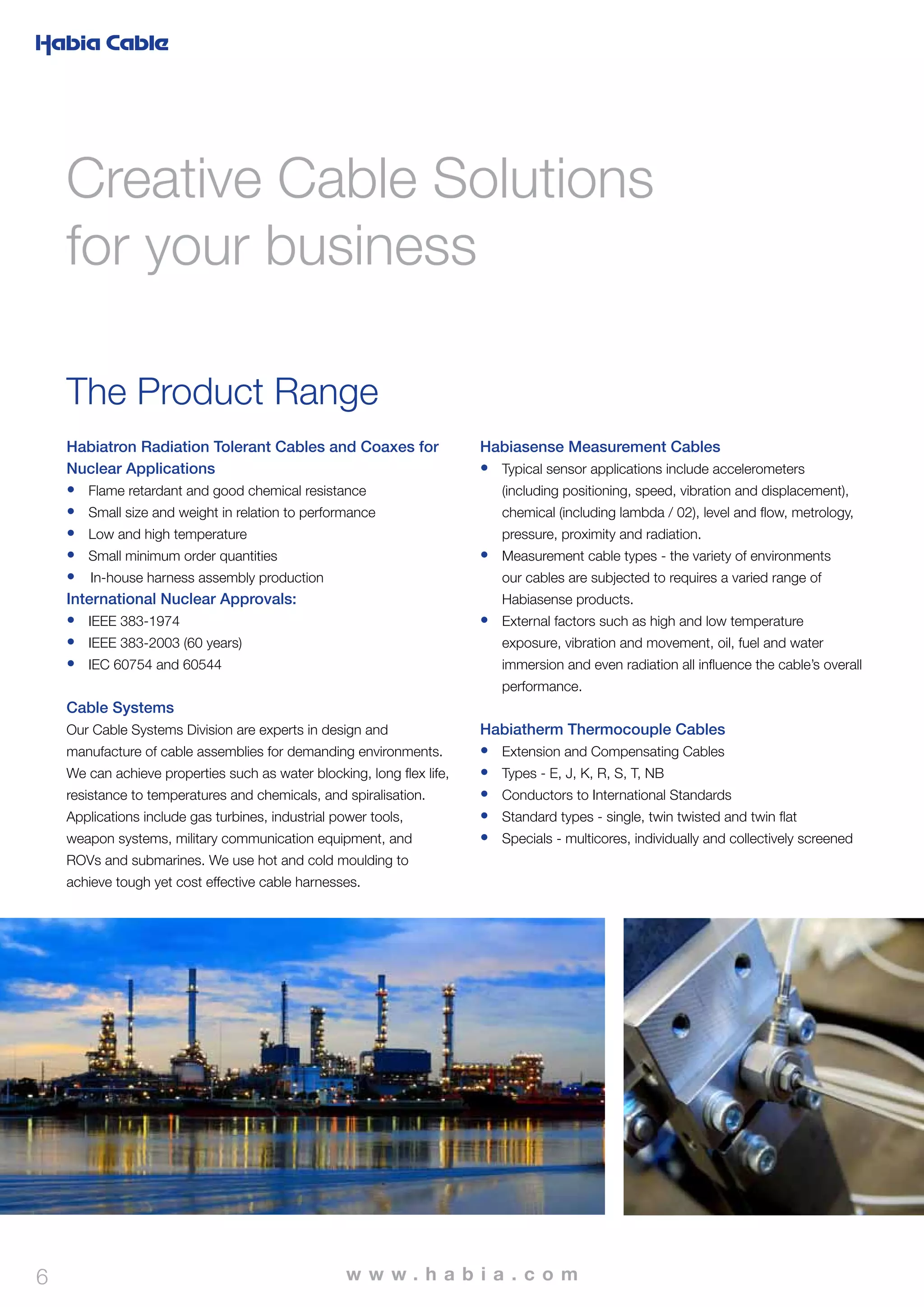 World Class Cable Solutions from Habia Cable | PDF | Manufacturing ...