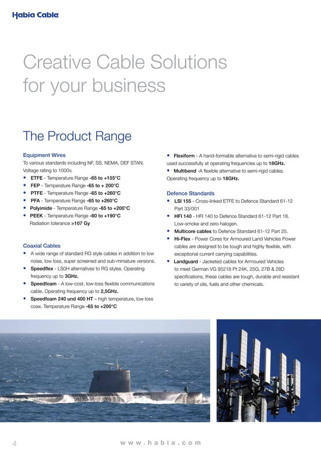 World Class Cable Solutions from Habia Cable | PDF | Manufacturing ...