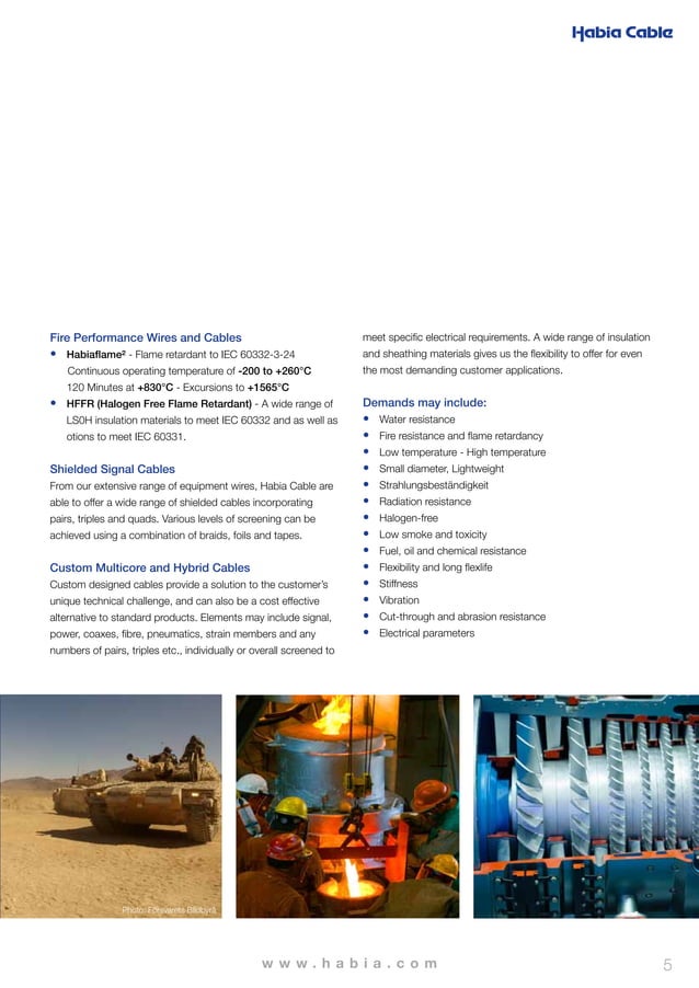 World Class Cable Solutions from Habia Cable | PDF | Manufacturing ...