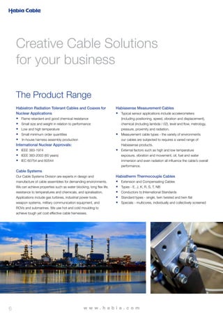 World Class Cable Solutions from Habia Cable | PDF | Manufacturing ...
