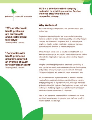 Wcs E Brochure | PDF