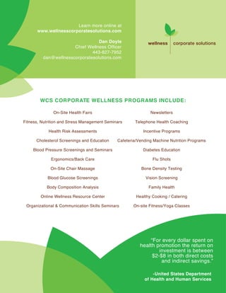 Wcs E Brochure | PDF