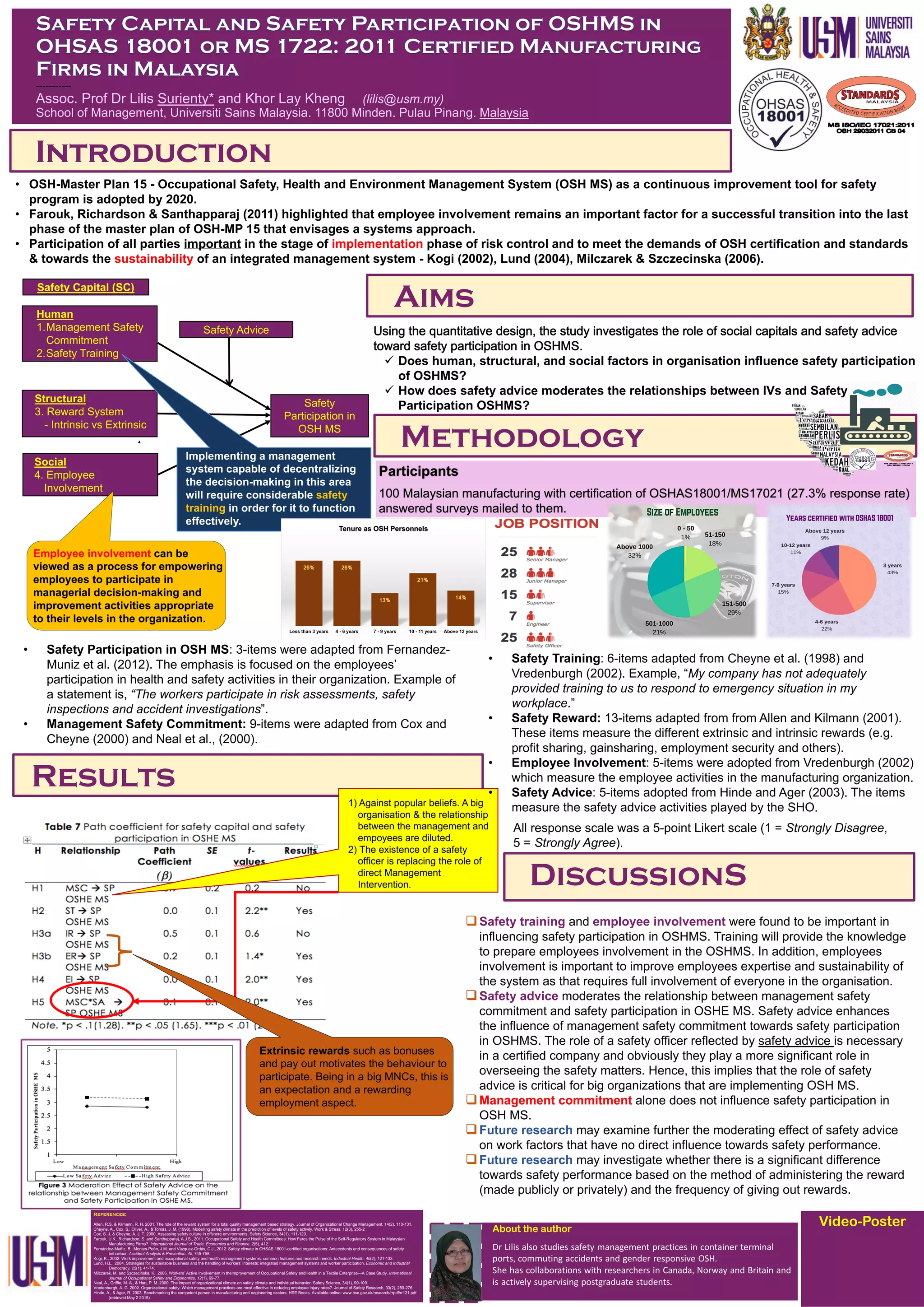 WCSH2017 Poster SMEs and OSHMS | PDF