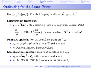Topology Optimization of a Piezoelectric Loudspeaker Coupled with the ...