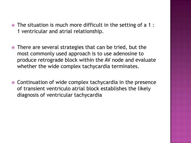 EP diagnosis of WIDE COMPLEX TACHYCARDIA | PPT