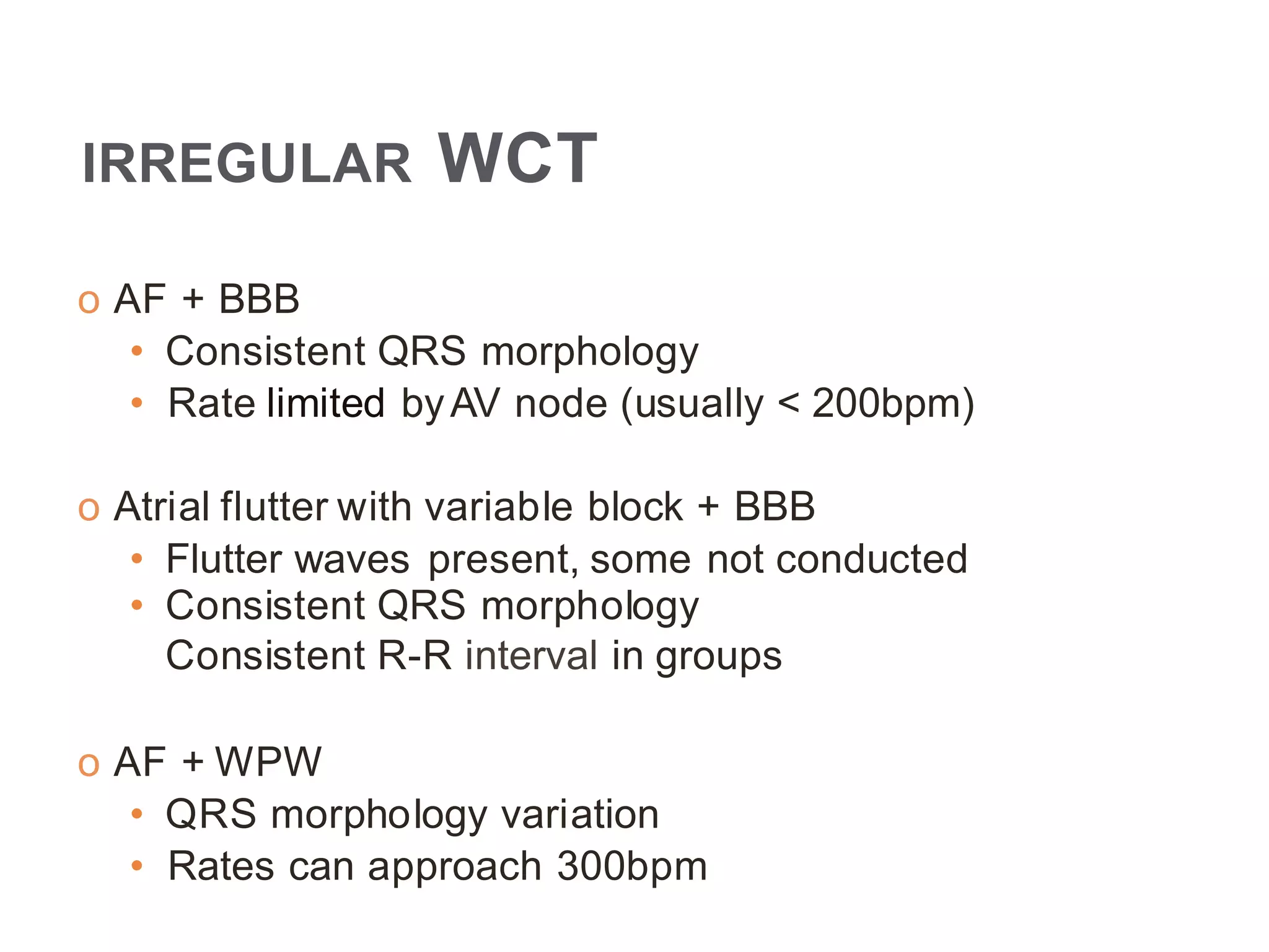 Wide QRS Complex Tachycardia (VT vs SVT) | PPTX | Heart and ...