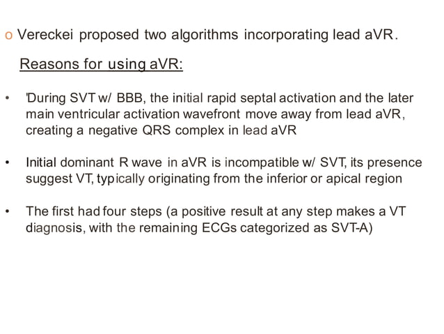 Wide QRS Complex Tachycardia (VT vs SVT) | PPTX | Heart and Cardiovascular Diseases | Diseases ...