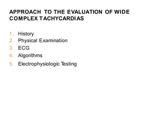 Wide QRS Complex Tachycardia (VT vs SVT) | PPTX