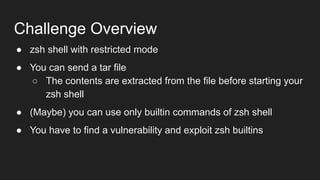 zsh for beginners WCTF 2019 Seminar | PPT