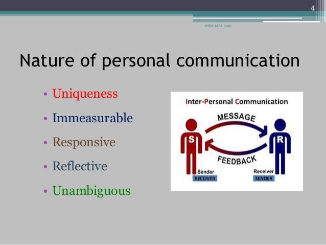 Written Communication unit 1 Personal Communication