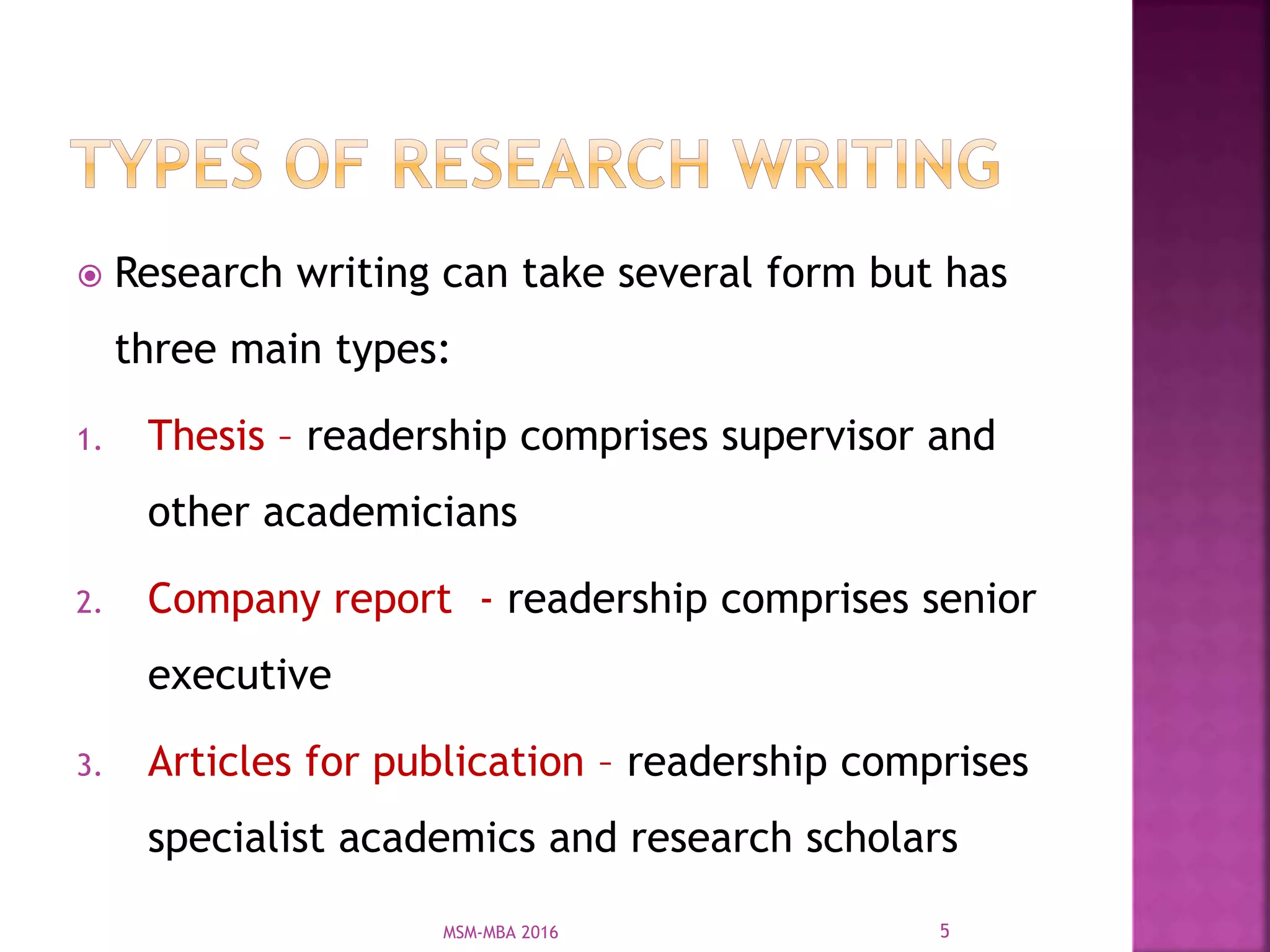 Wc unit 4 research writing | PPTX