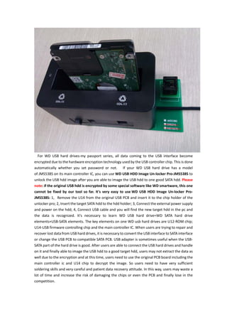 Wd usb hdd image un locker pro-jms538 s | PDF