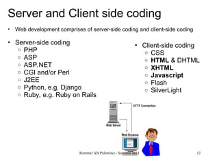 INTRODUCTION TO WEB DEVELOPMENT AND HTML | PPT | Web Design and HTML ...