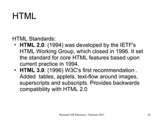 INTRODUCTION TO WEB DEVELOPMENT AND HTML | PPT | Web Design and HTML ...