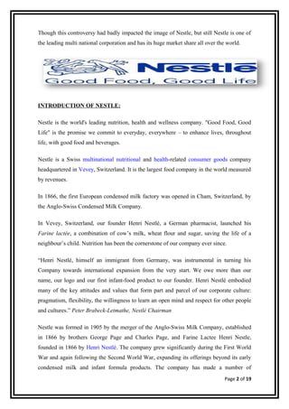 Nestle report | DOC