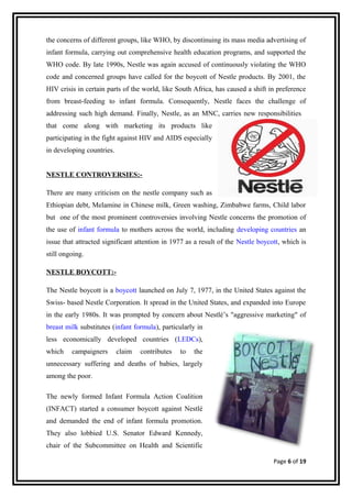 Nestle report | DOC
