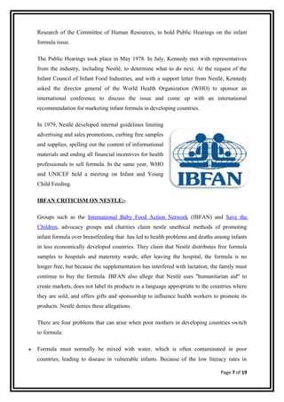 Nestle report | DOC