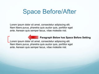 CSC102 Word Paragraph Formatting | PPT