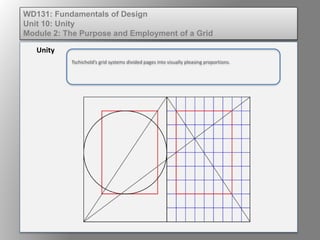 Wd131 unit 10 module 2 the purpose and employment of a grid
