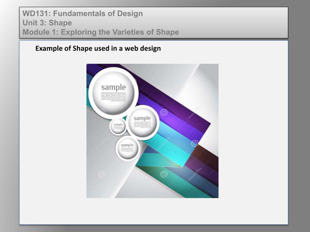 Wd131 unit 3 module 1 exploring the varieties of shape | PPT Wd131 unit 3 module 1 exploring the varieties of shape | PPT