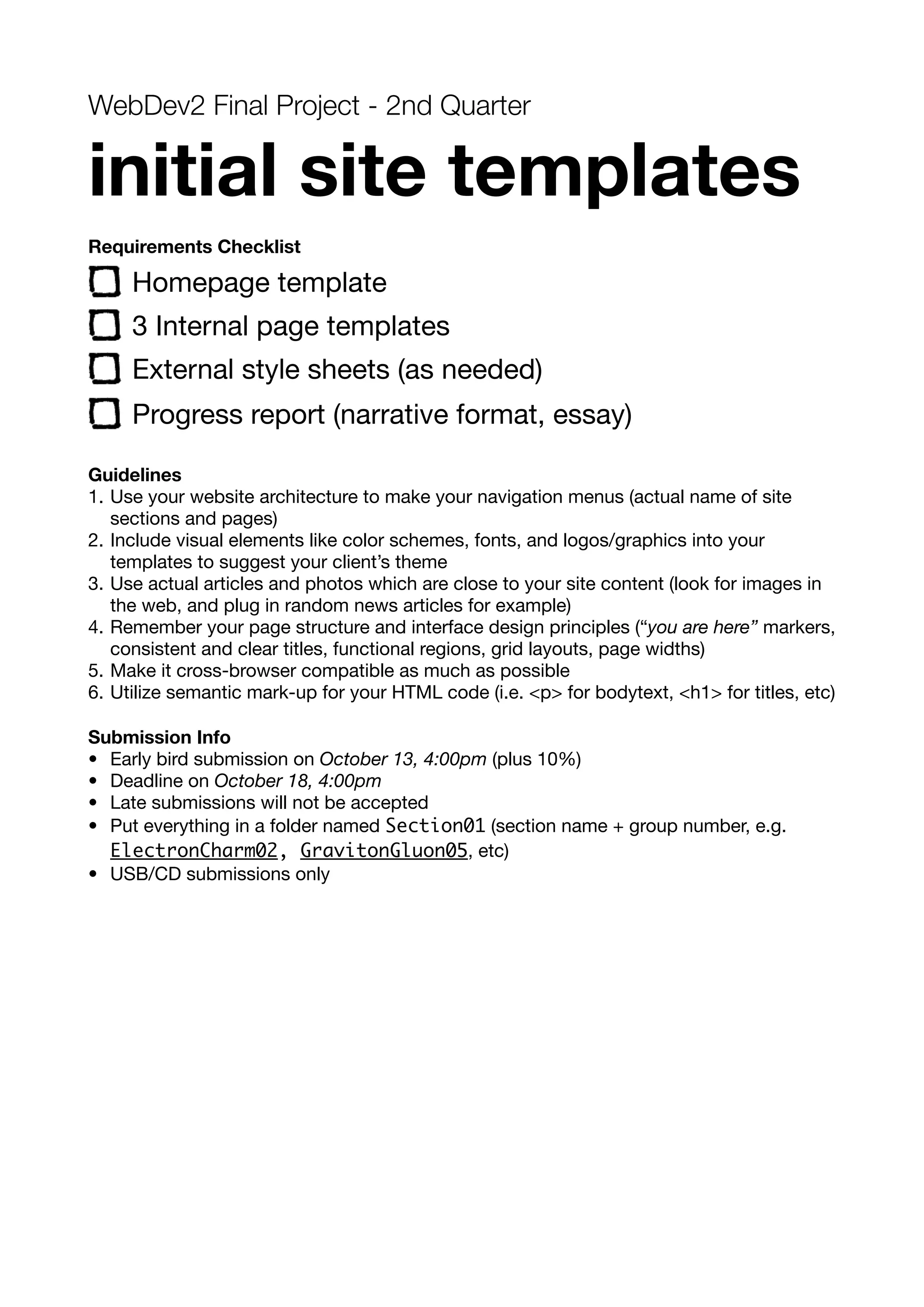 WebDev Template Finals | PDF