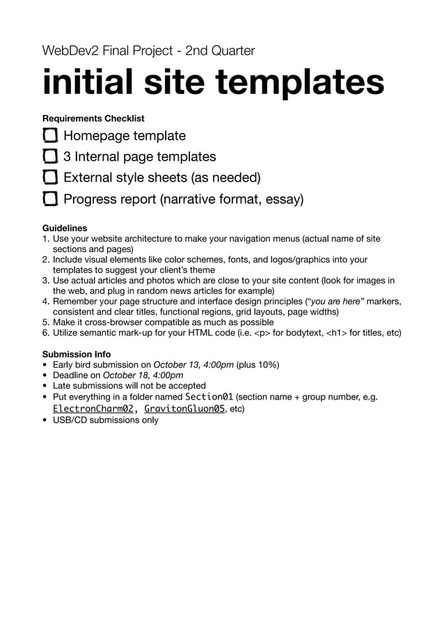WebDev Template Finals | PDF
