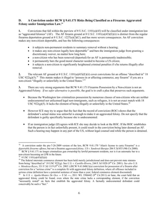 WDAIP Practice Advisory for Non-Citizen Firearms Possession 08_31_2011 ...