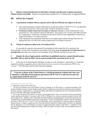 WDAIP Practice Advisory for Non-Citizen Firearms Possession 08_31_2011 ...