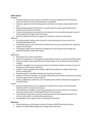 Warehouse and Distribution Center of Excellence Strategic Plan | PDF