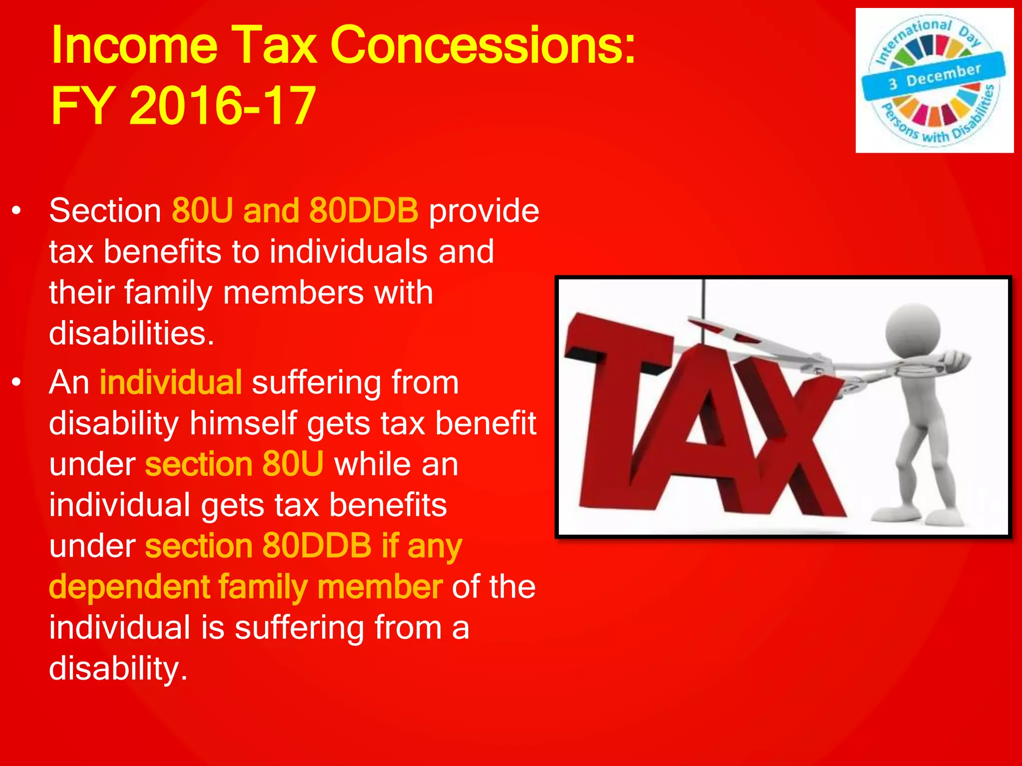 Concessions given by Government of India to Persons with disabilities ...
