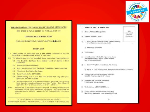 Concessions given by Government of India to Persons with disabilities ...