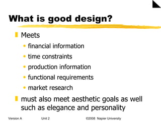 Week 2 - A Introduction to Design | PPT