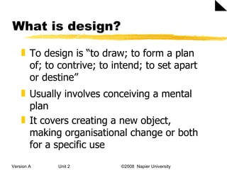 Week 2 - A Introduction to Design | PPT
