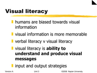 Week 3 - A Presentation Visual Components | PPT
