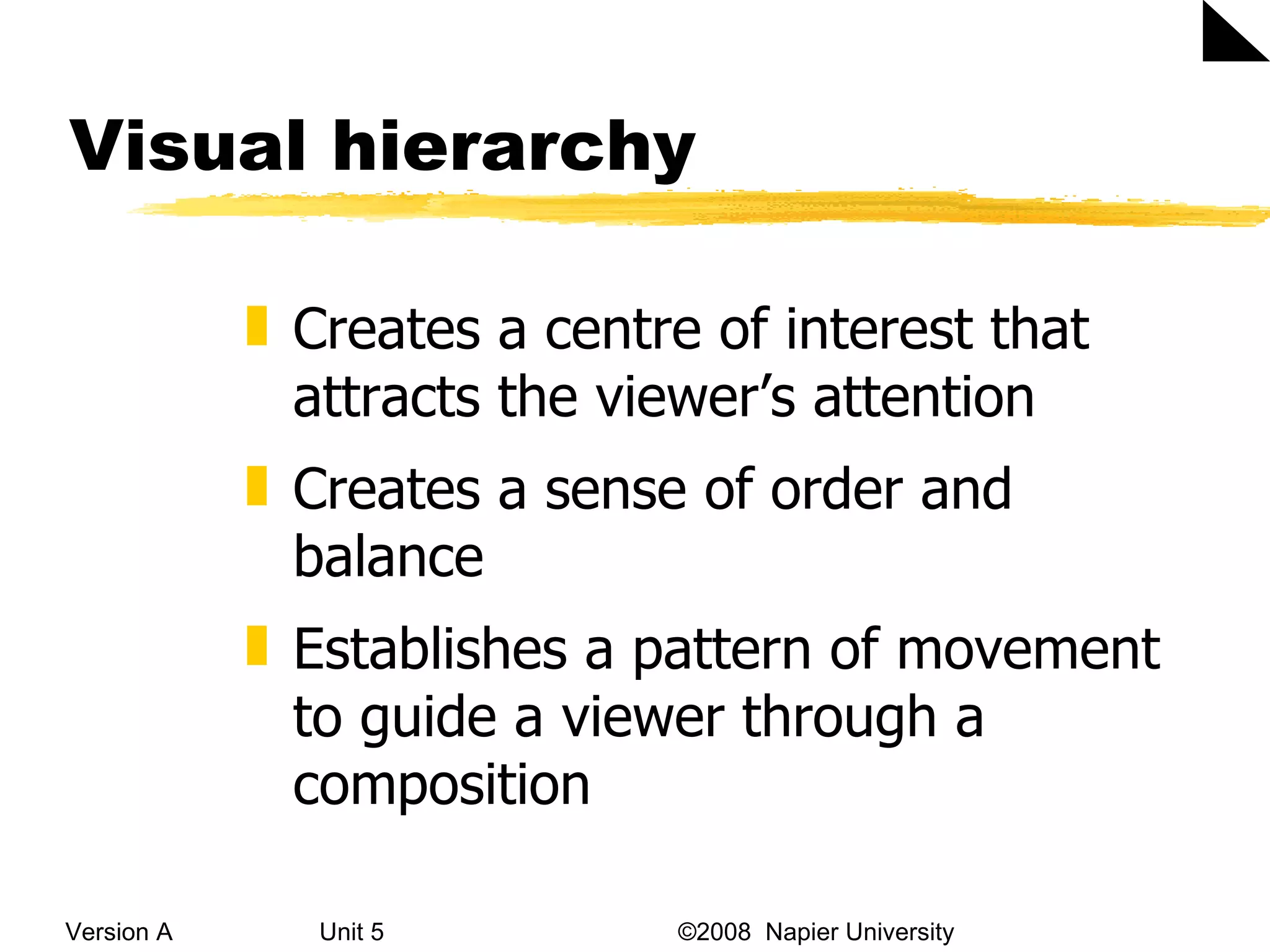 Week 5 - Visual Hierarchies | PPT