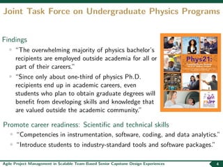 Agile Project Management in Scalable Team-Based Senior Capstone Design ...