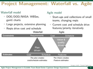 Agile Project Management in Scalable Team-Based Senior Capstone Design ...