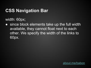 WDES106 CSS Advanced Part 1 | PPT