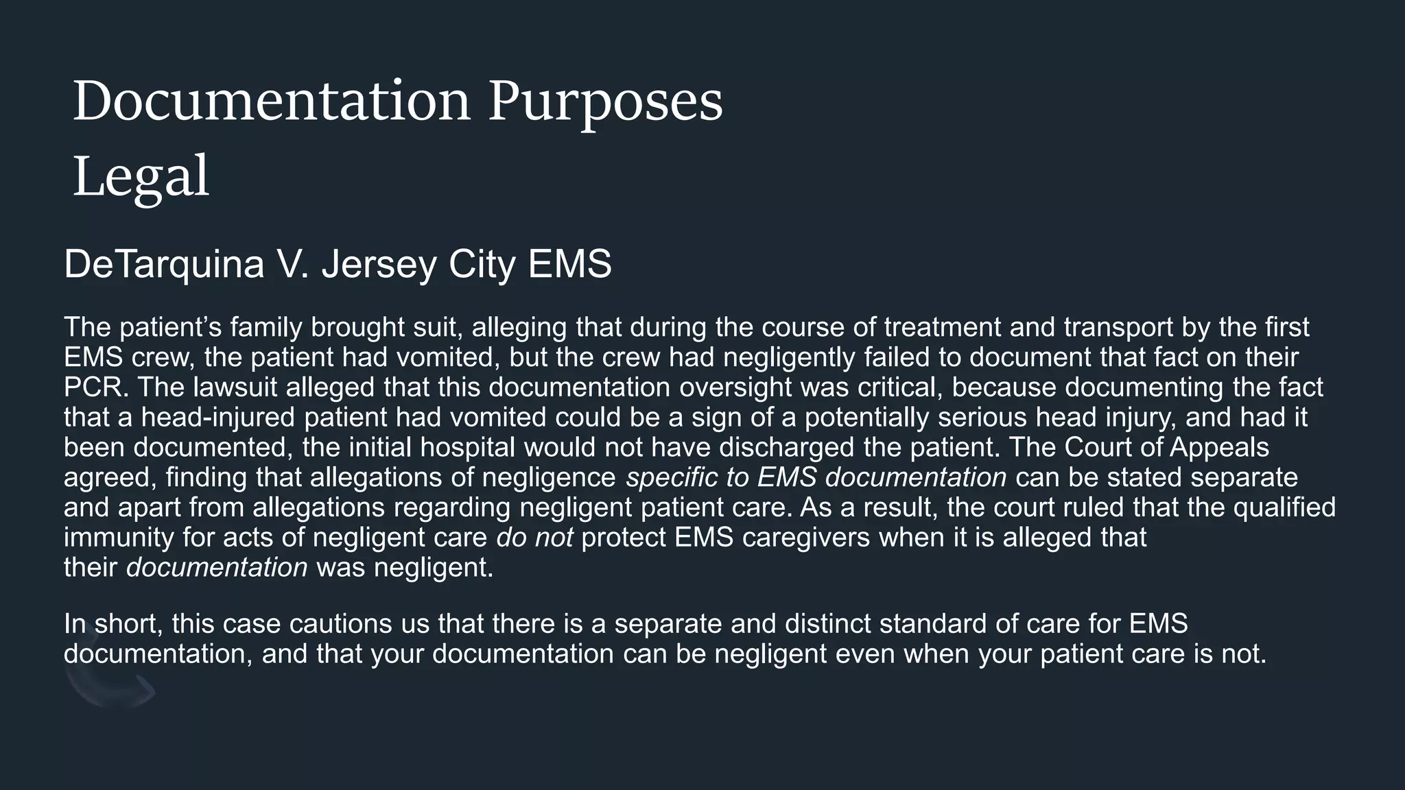 EMS Documentation | PPTX