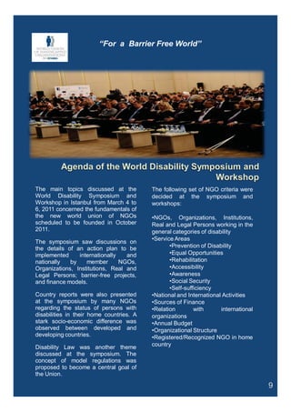 World Disability Federation report | PDF